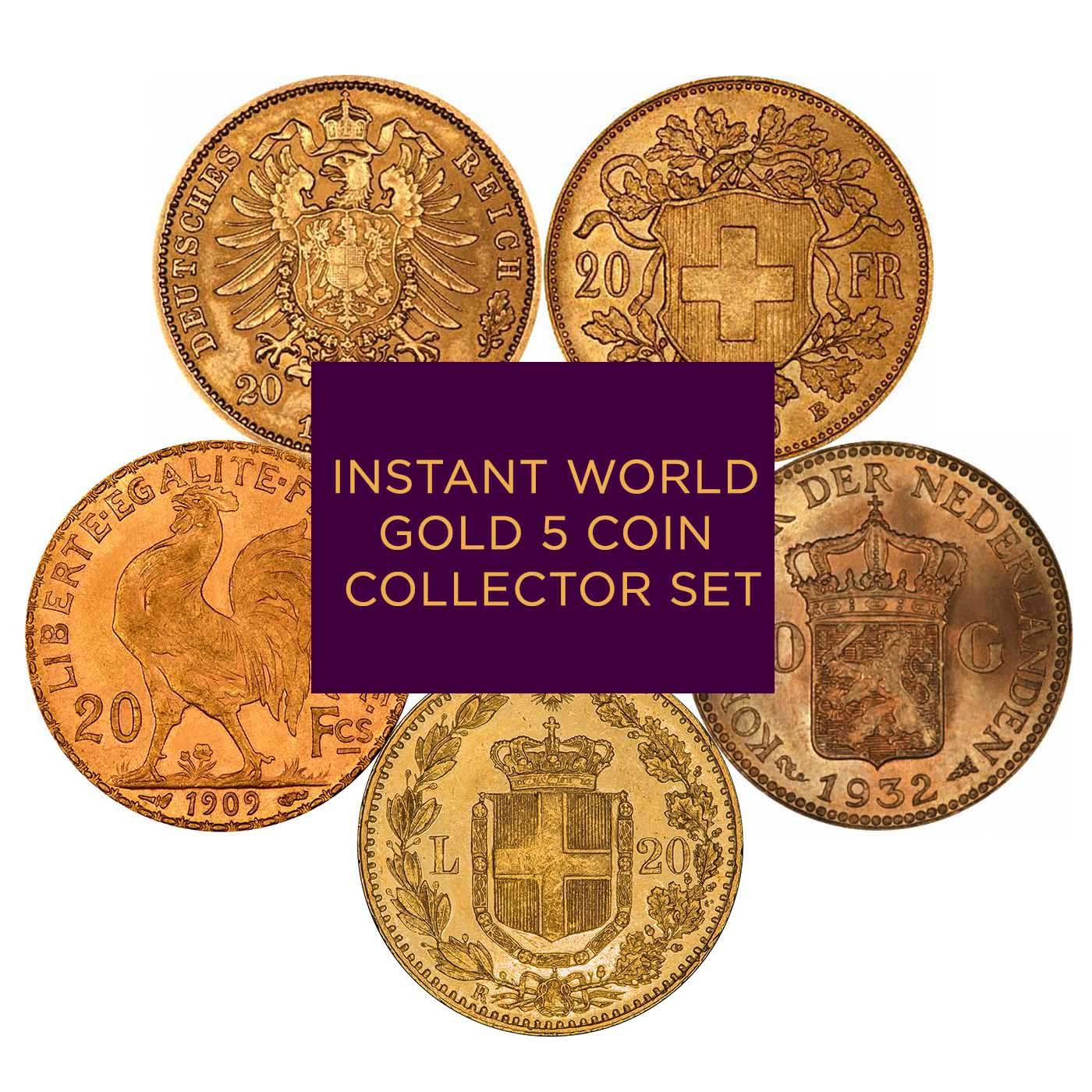 Instant World Collector Gold Five Coin Bundle | Chard
