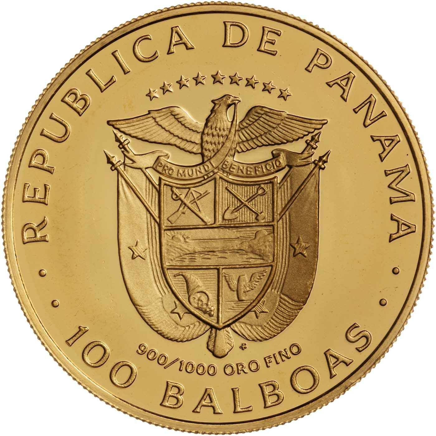 1975 Gold Proof 100 Balboa Panama Coin | Chards
