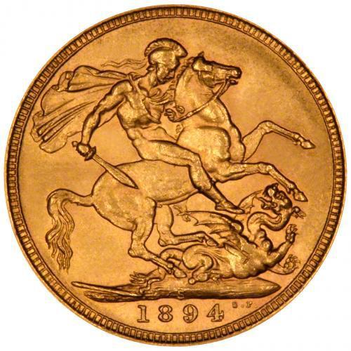 1894 Gold Sovereign Victoria Old Head Sydney | Chards