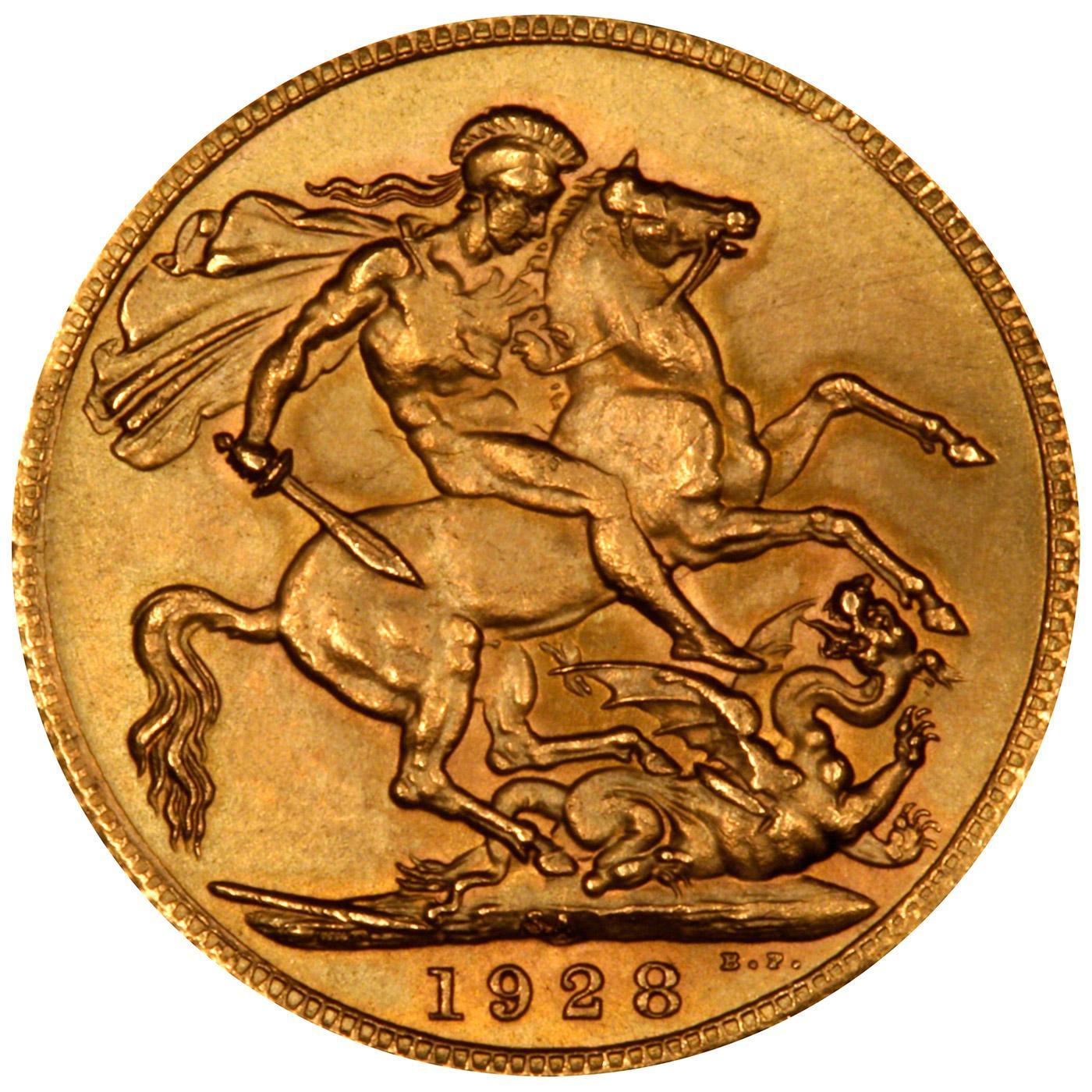 1928 Gold Sovereign George V | South Africa Mint | Chard