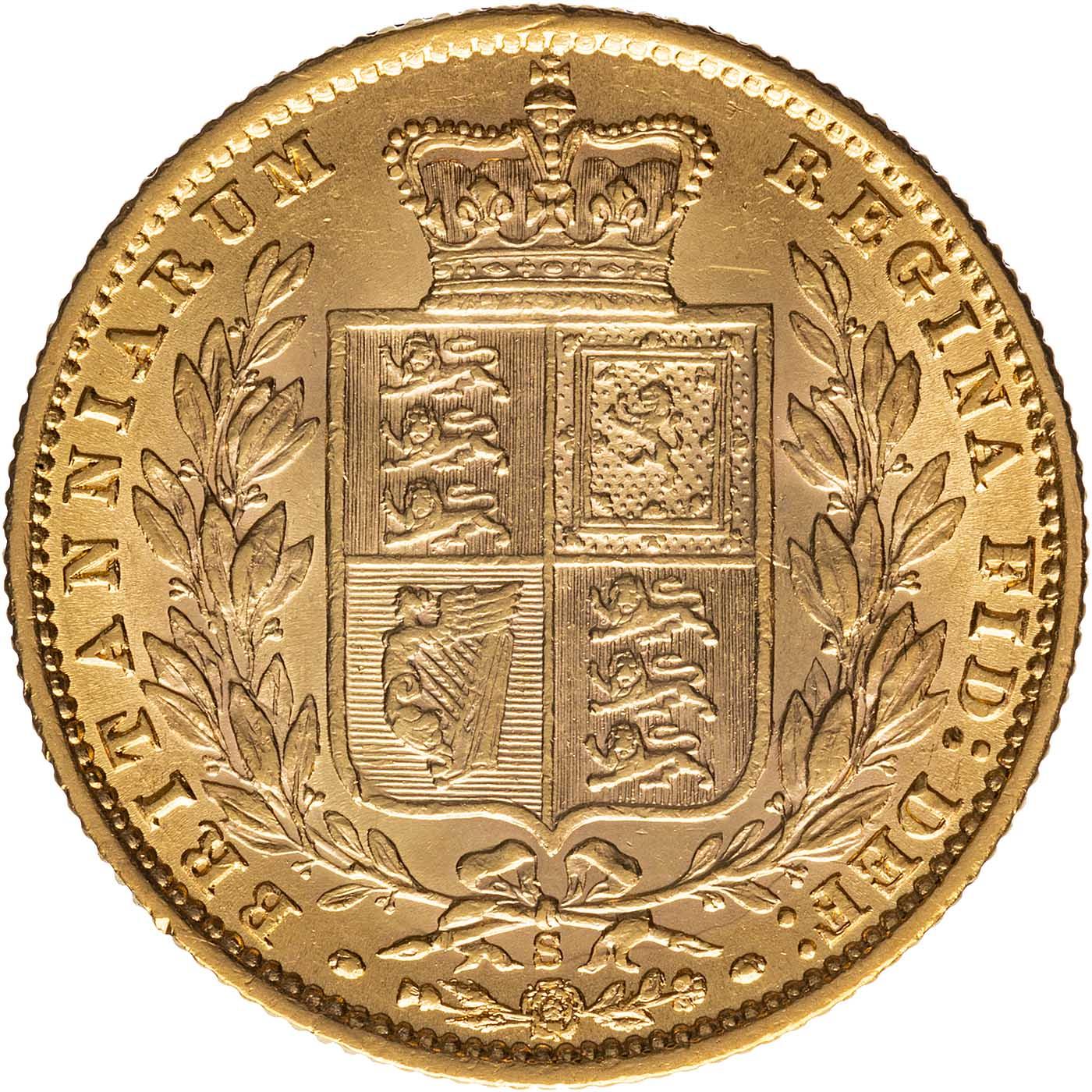 1875 Sovereign Victoria Young Head Shield | Sydney | Chards