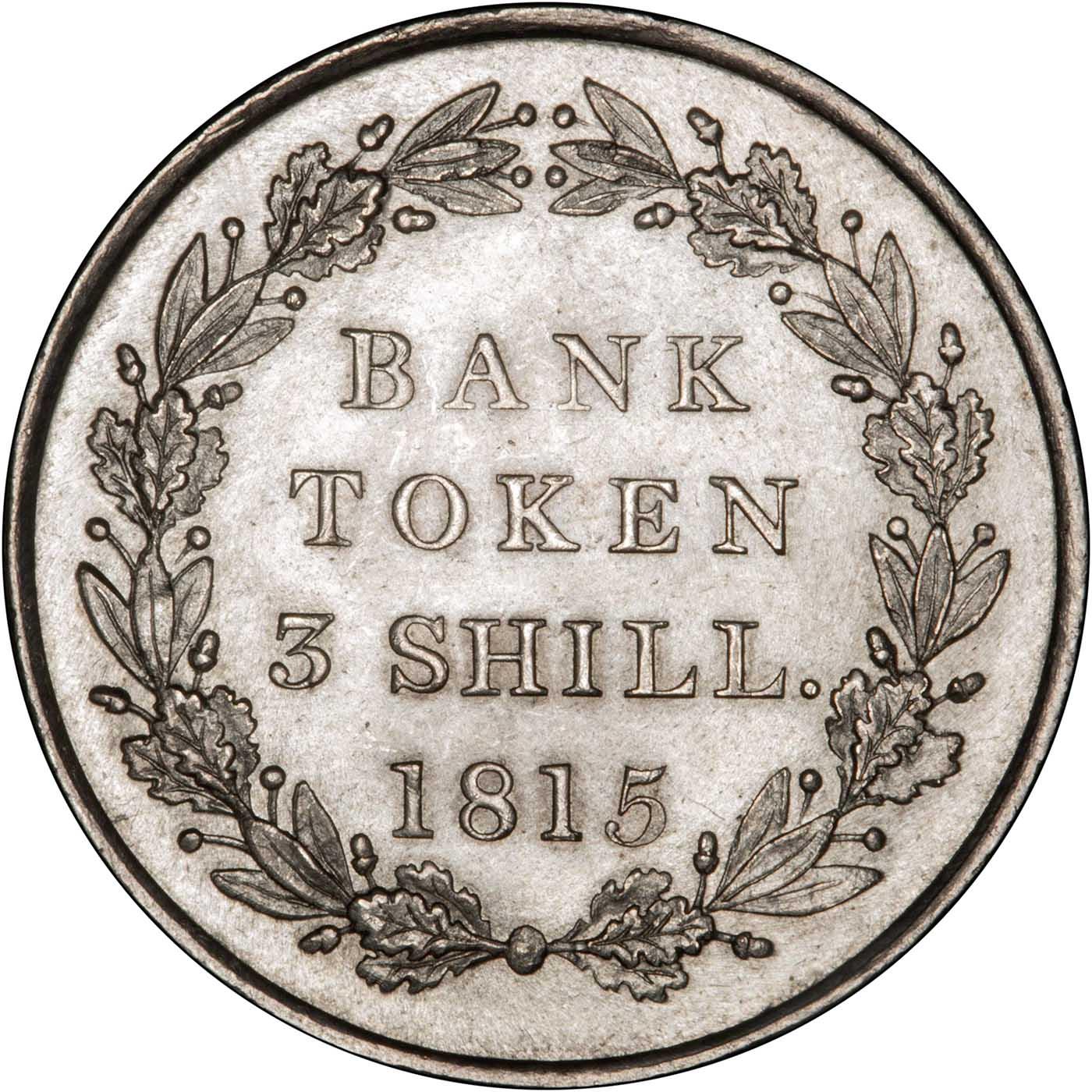 1815 George III 3 Shilling Bank Token | Chards