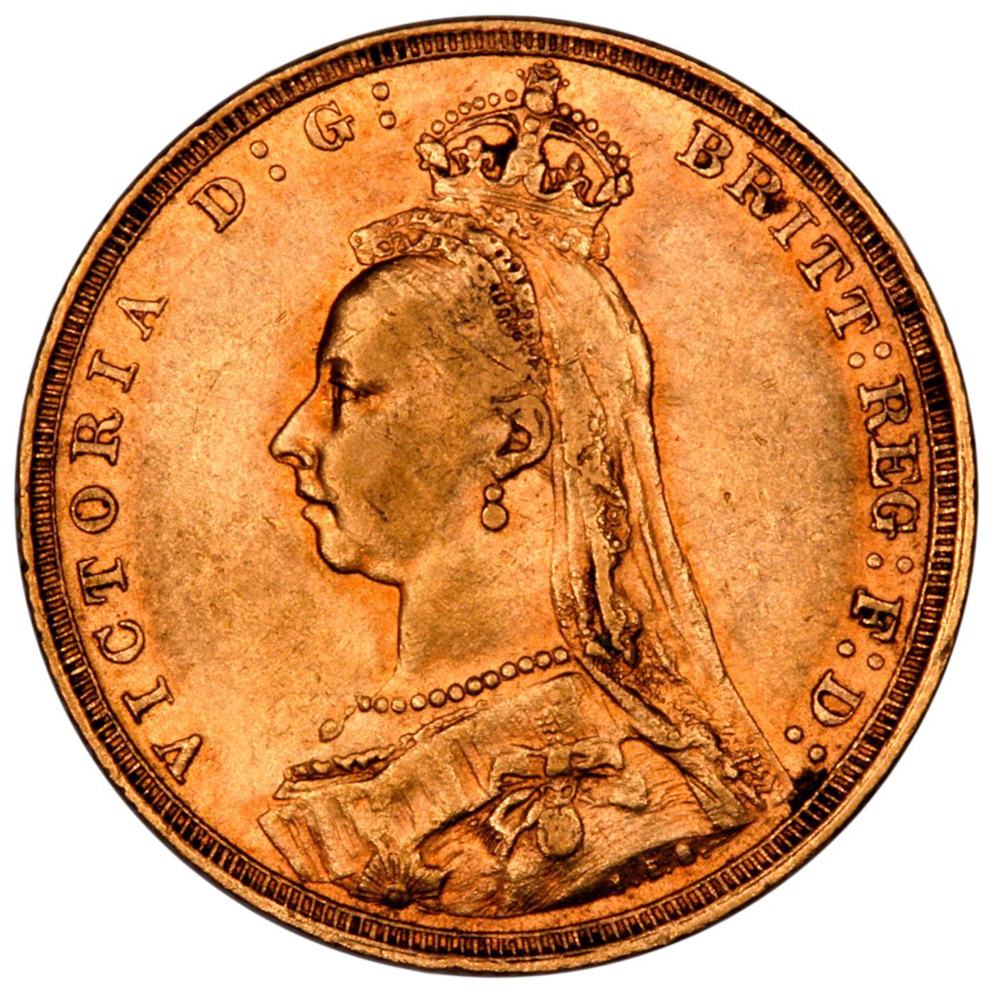1892 Gold Sovereign Victoria Jubilee Head | Sydney | Chards
