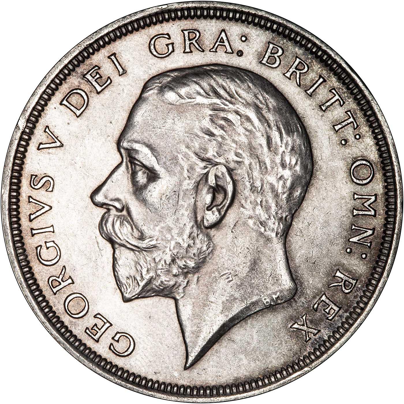 1928 George V Wreath Silver Crown Coin l Chards