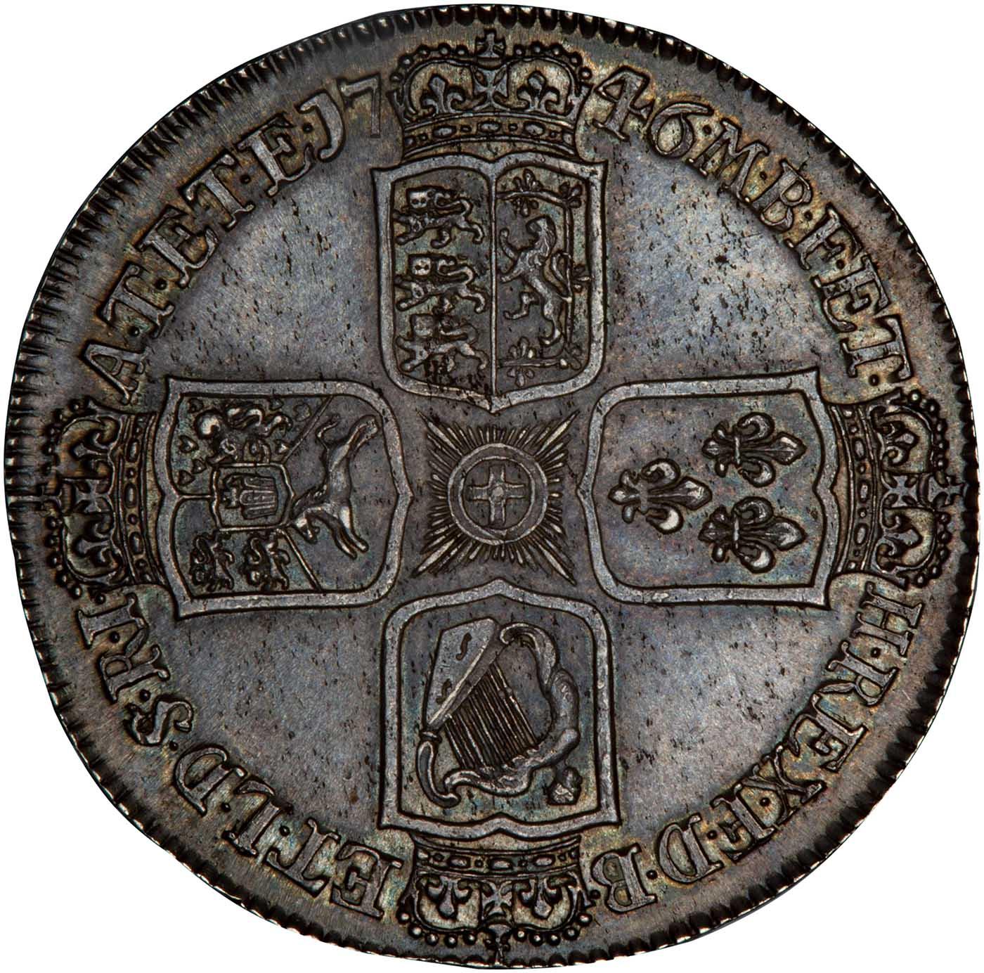 1746 George II LIMA Silver Crown | Chards - £150.00