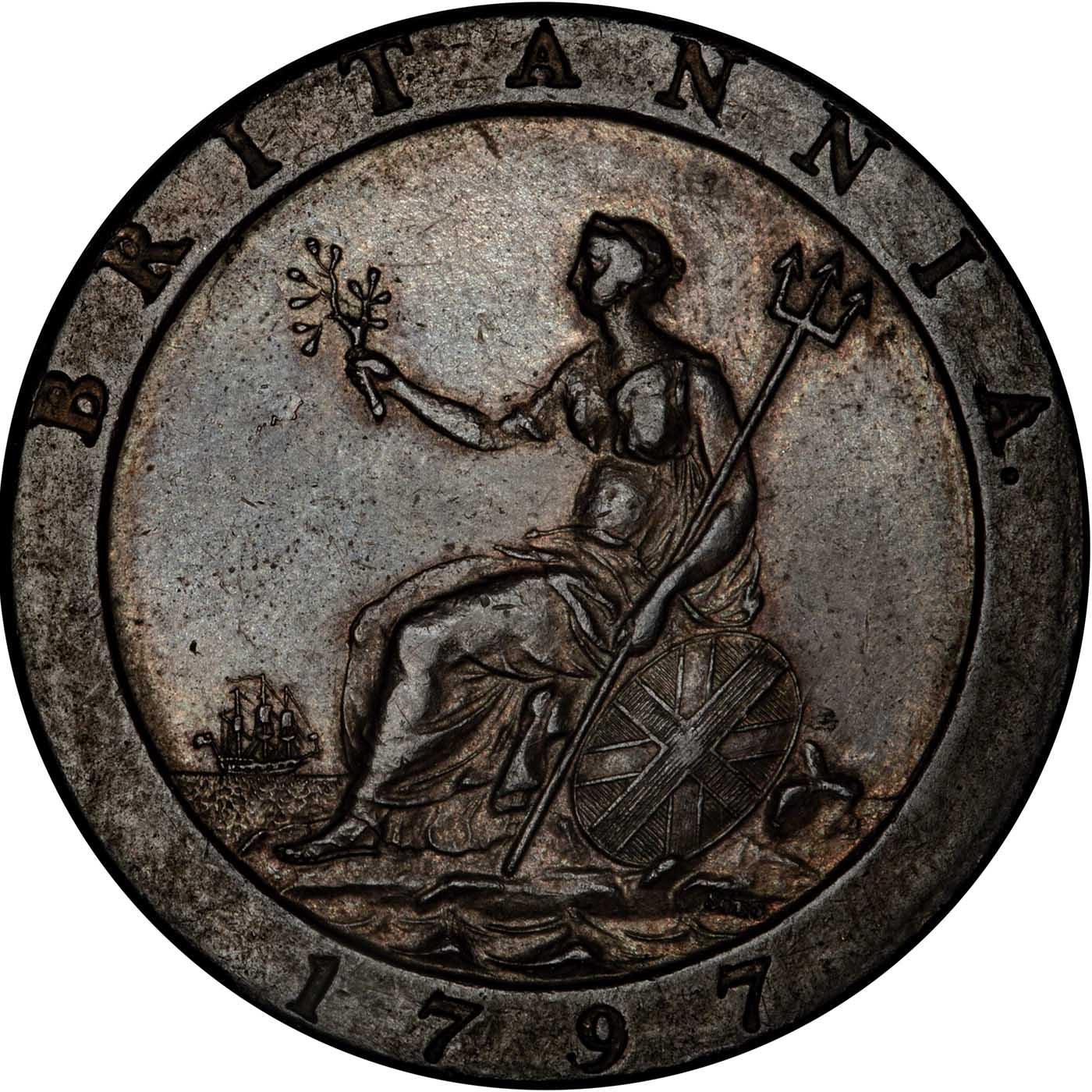 1797 George III Cartwheel Copper Penny Coin | Chards