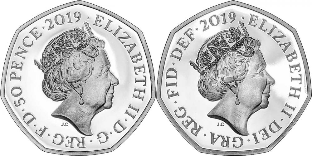 2019 Silver Proof 50 Years 50p British Culture Set | Chards