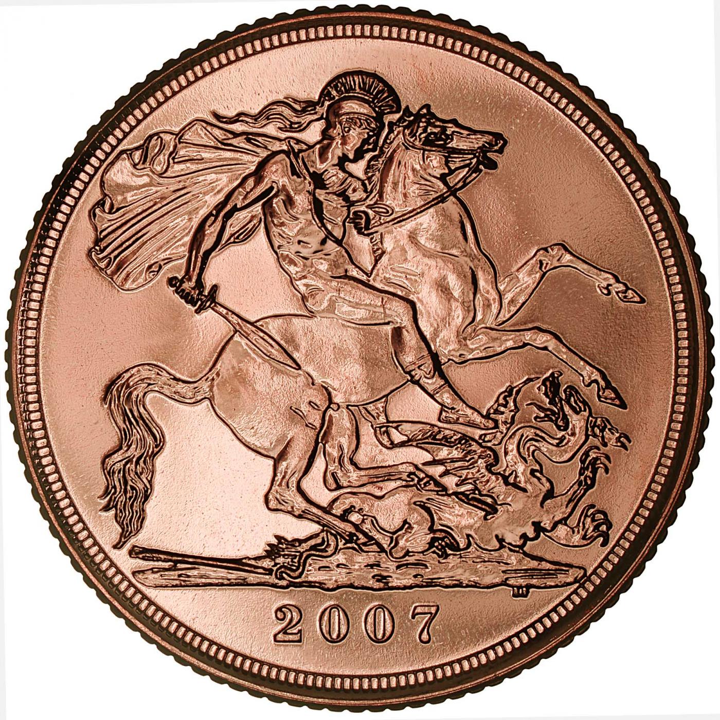 2007 Gold Sovereign Elizabeth II UNC | Chard - £614.25