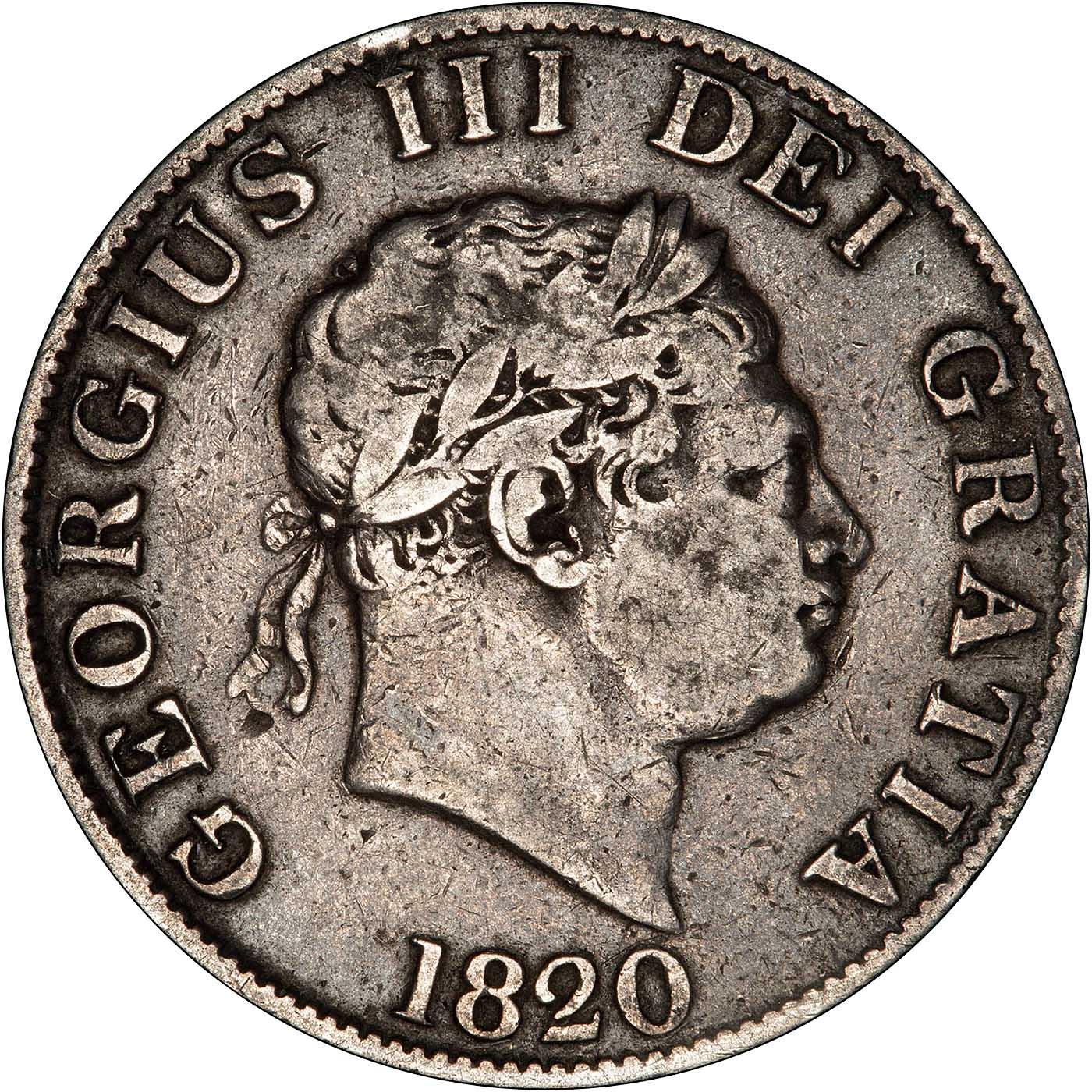 1820 George III Silver Half Crown Coin | Chards