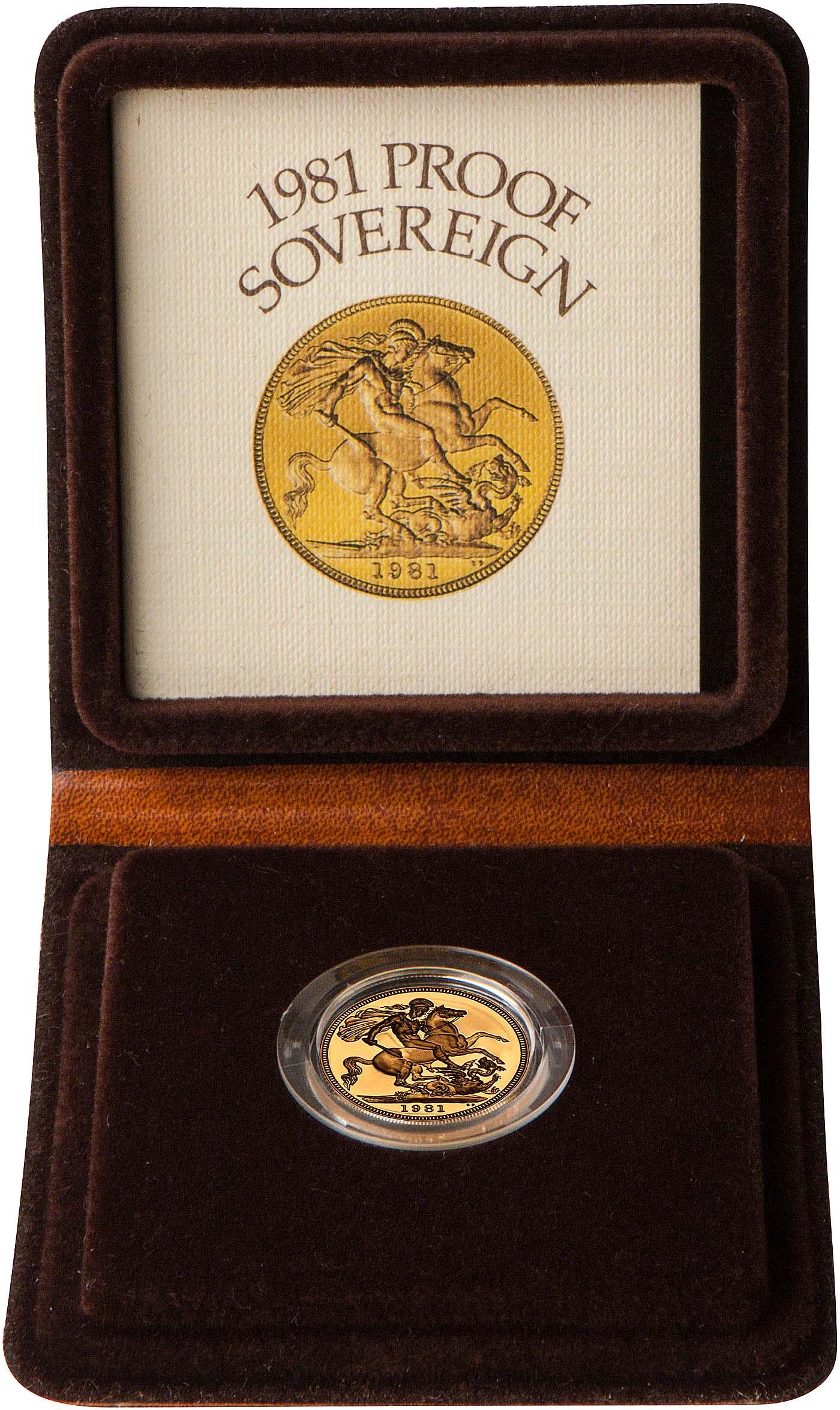 1981 Gold Sovereign Elizabeth II Proof | Chard