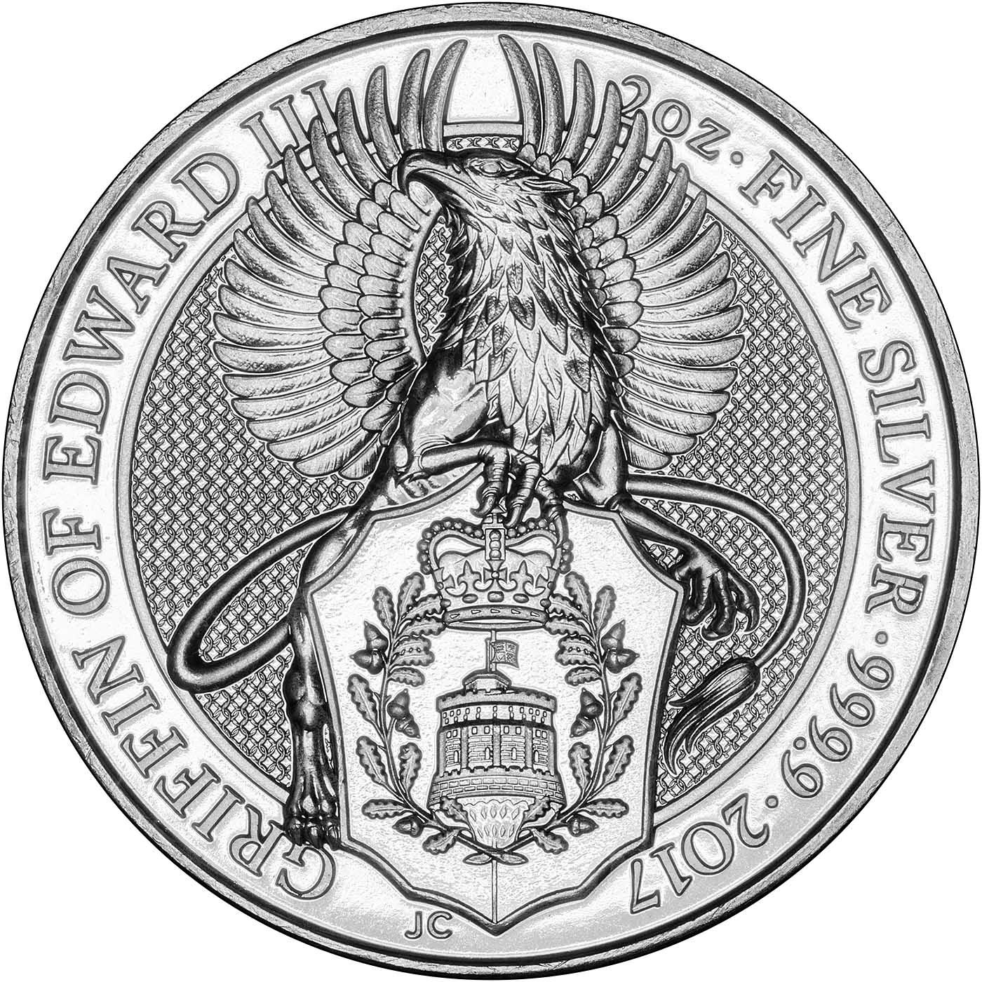 2017 Silver Queen's Beasts Griffin 2 oz Bullion Coin | Chard