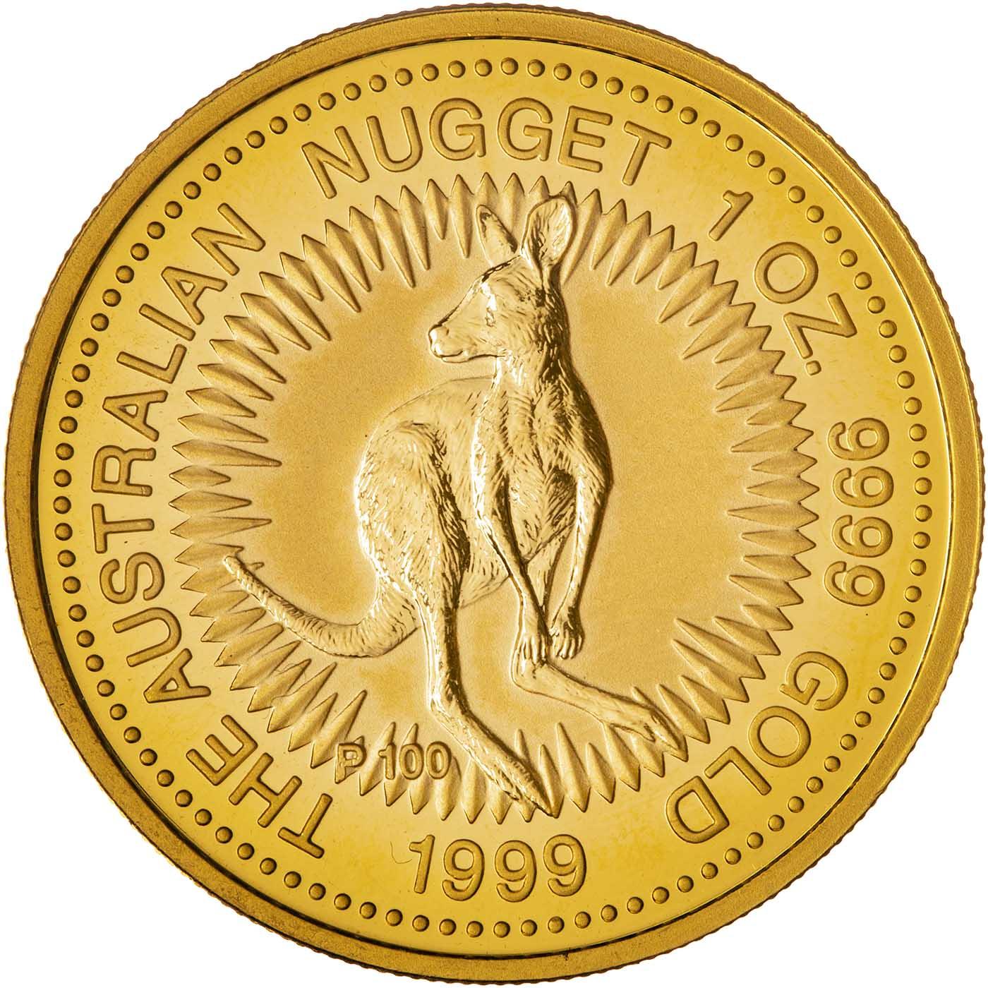 1999 Gold 1 Ounce Joey Kangaroo Nugget - Perth Mint | Chards