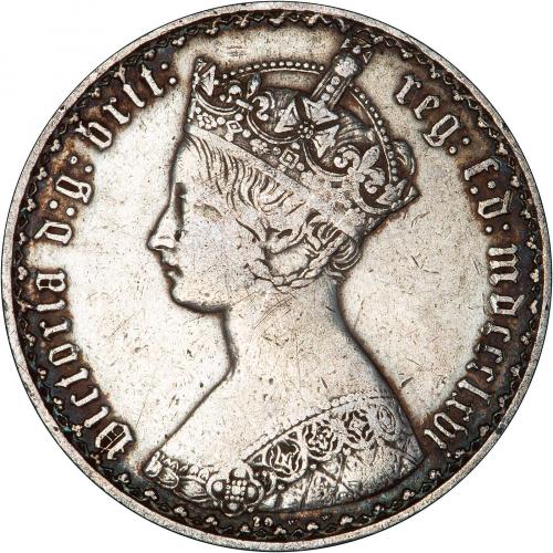 1866 Victoria Gothic Silver Florin Coin | Chards