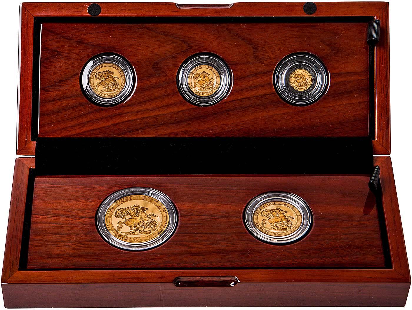 2017 Five Coin Sovereign Set Gold Proof l Chard