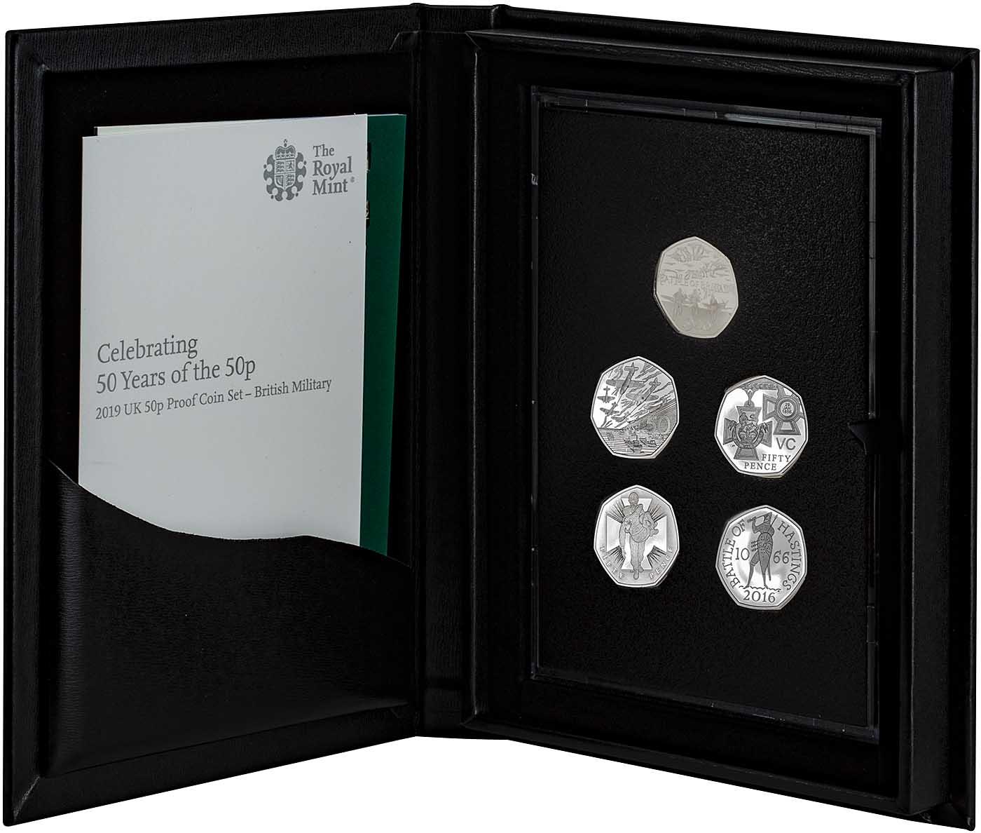 2019 Base Metal 50 Years of the 50p British Culture Set