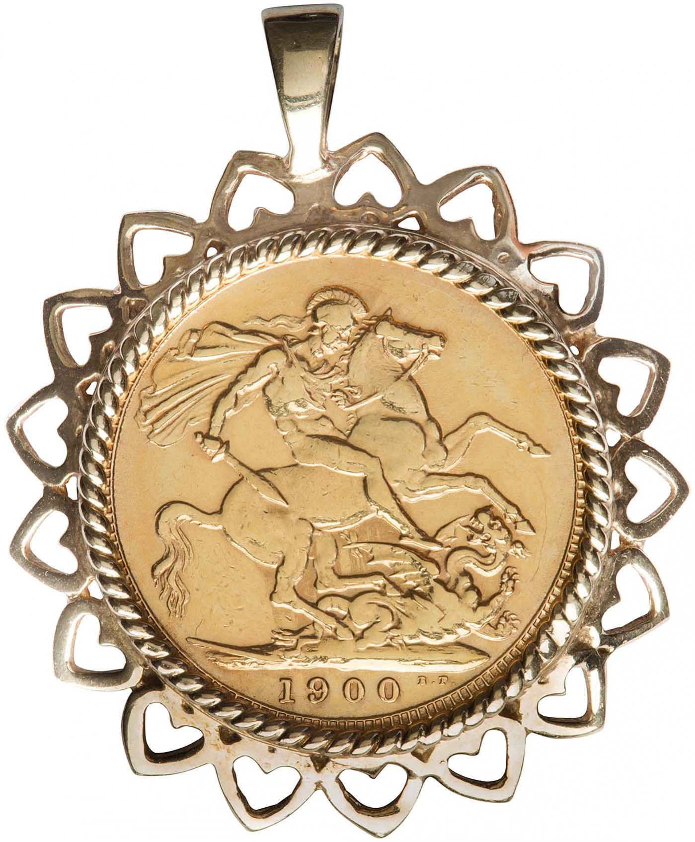 1900 Gold Sovereign In Pendant Mount | Chards - £650.44