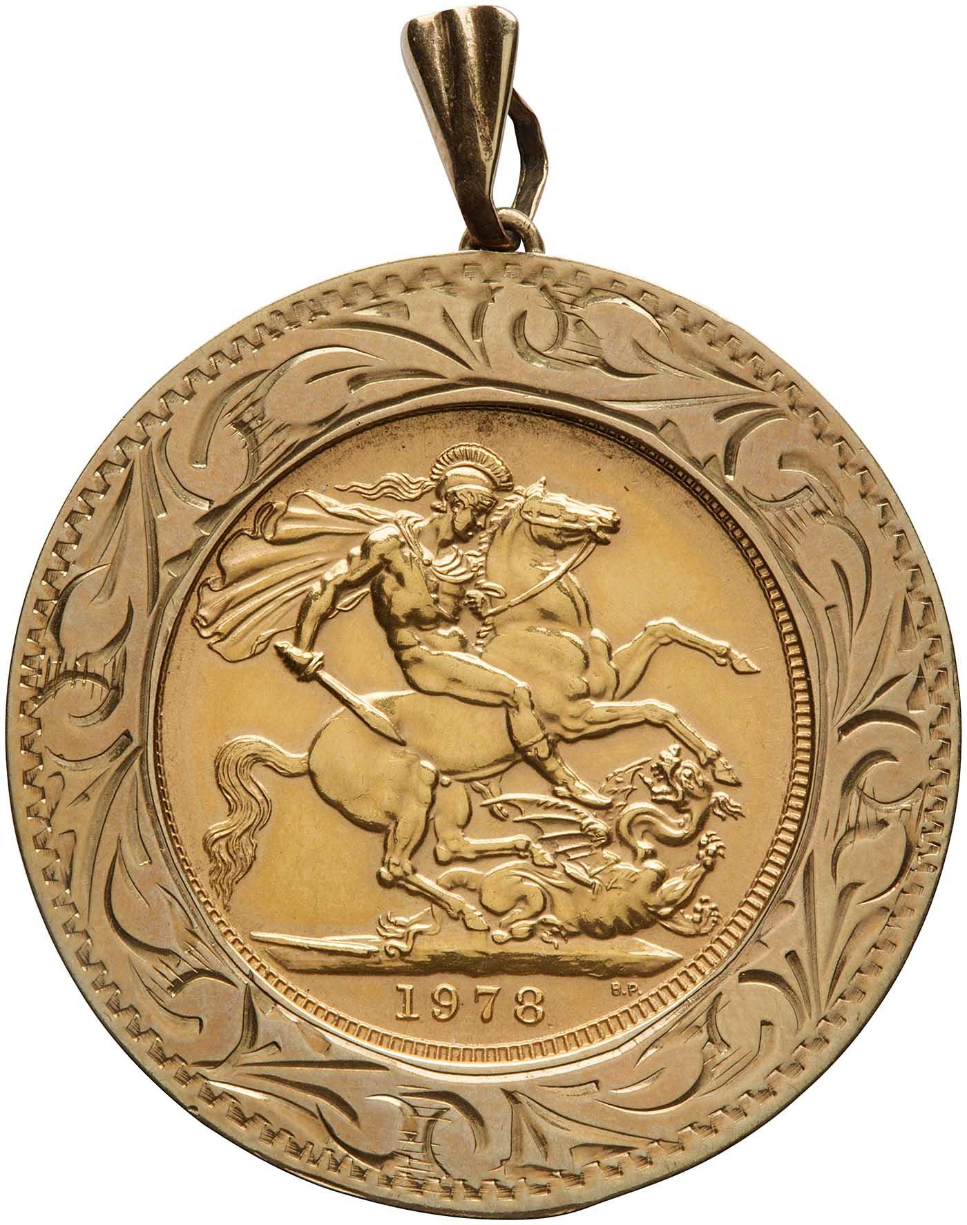 1978 Gold Sovereign In Pendant Mount | Chards - £682.78