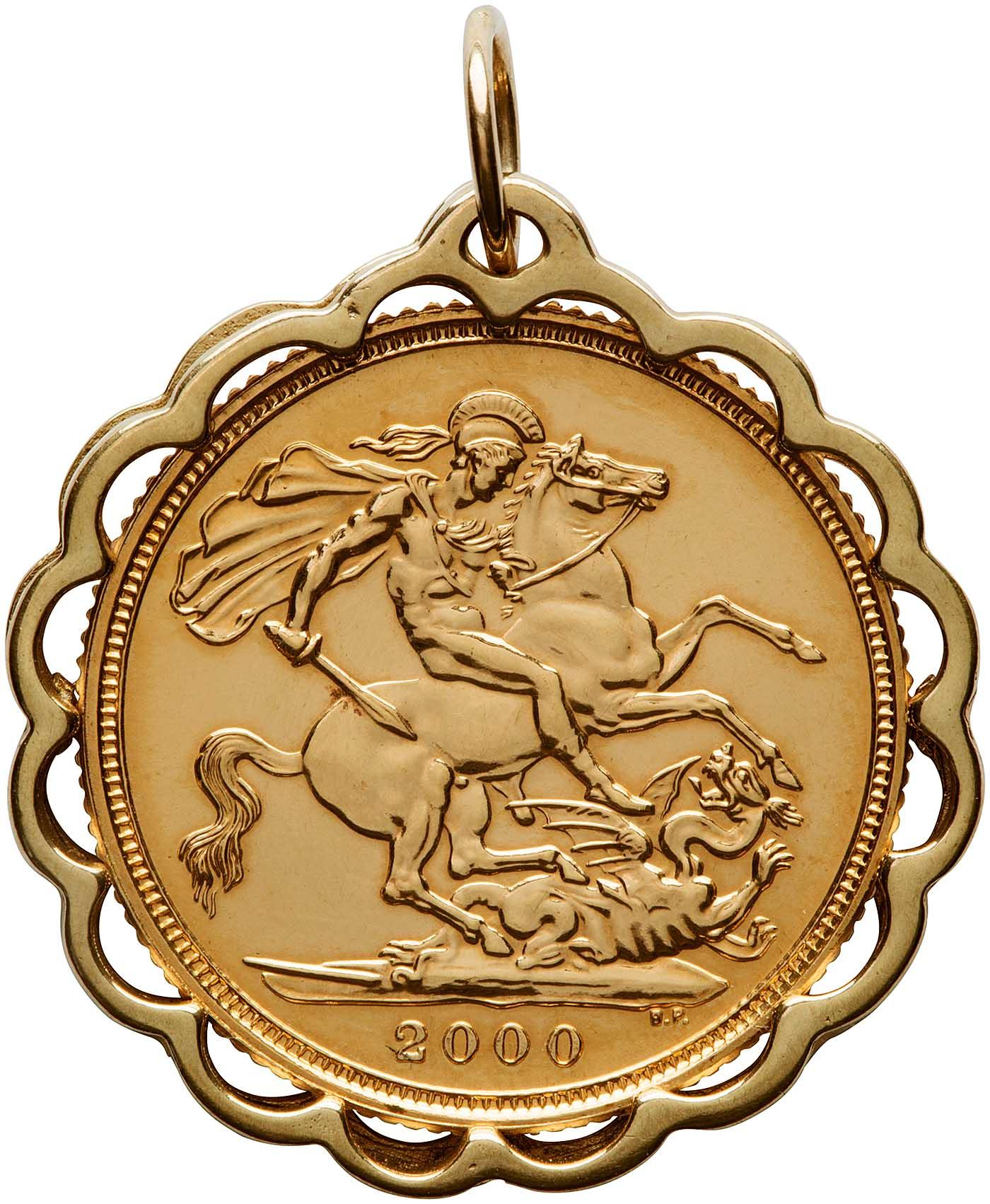 2000 Gold Sovereign In Pendant Mount | Chards - £652.98