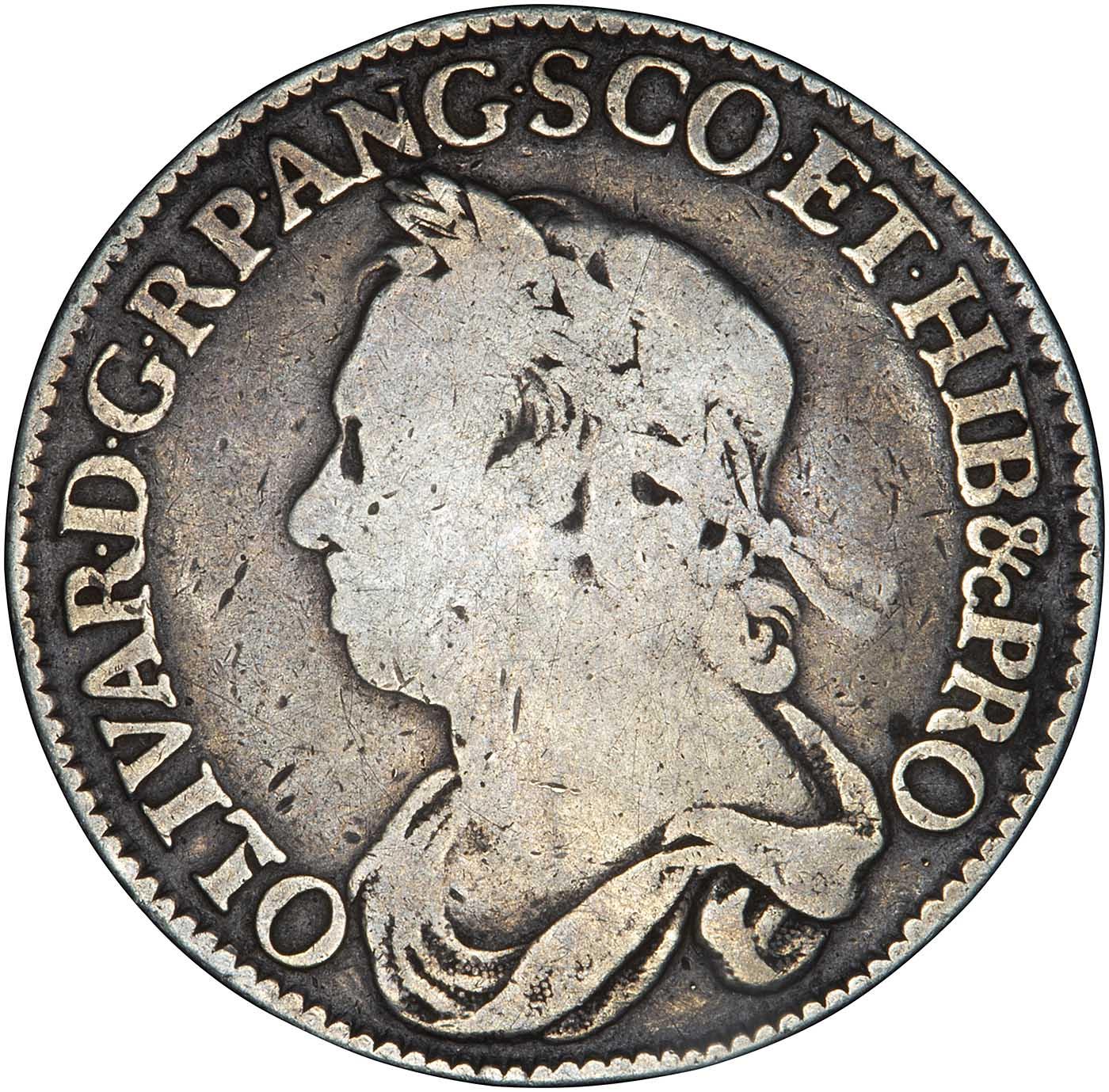 1658 Oliver Cromwell Silver 1/2 Crown | Chard - £1,000.00